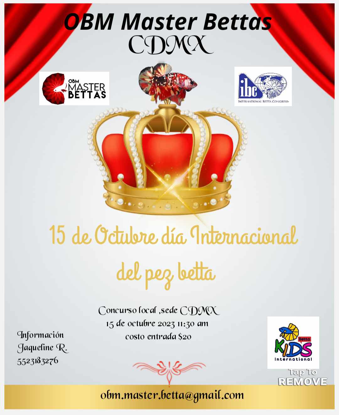 Show Local OBM CDMX – International Betta Congress